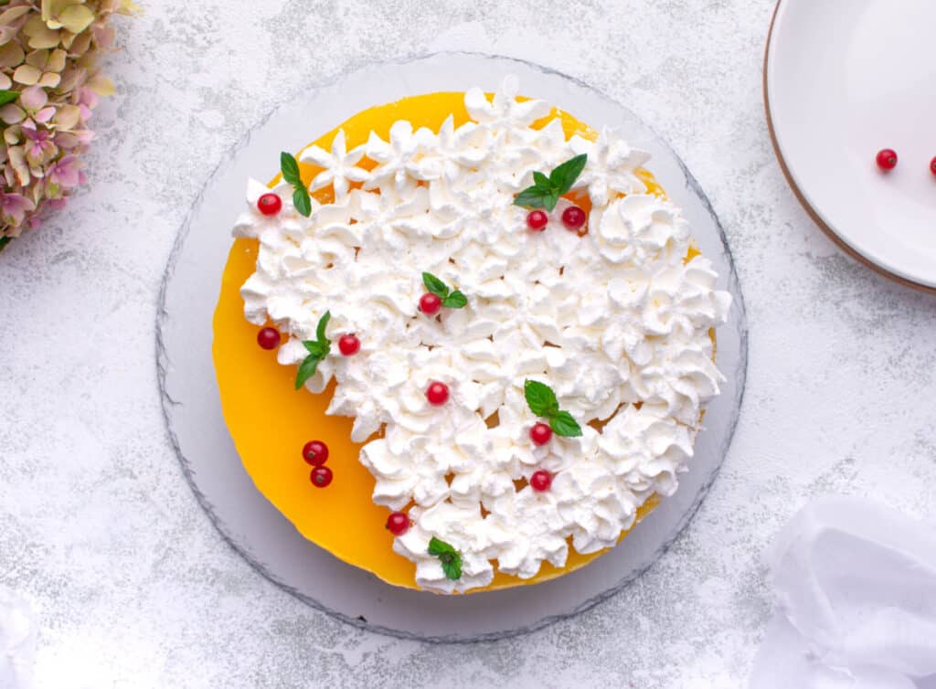 Mango Mousse Cake - Foods Guy